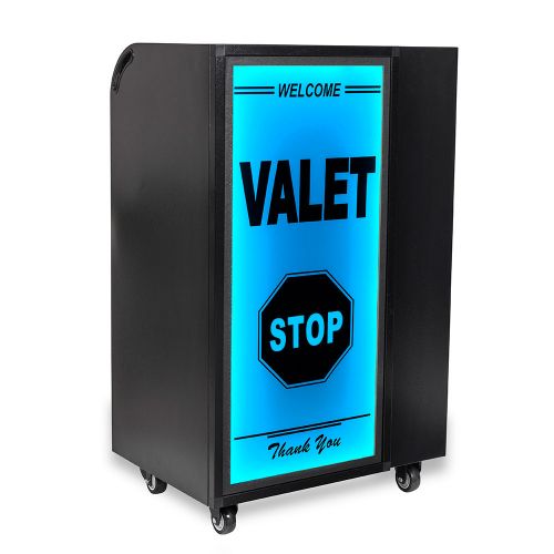 Glow Series Elite Valet Podium w/LED Light & Power Station | SD2K Valet