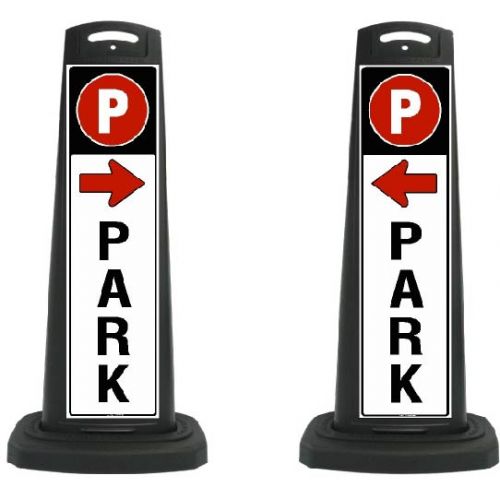Black Valet Sign Panel w/Directional Parking Sign P2 | SD2K Valet
